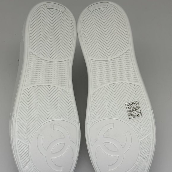 CHANEL | Shoes | Chanel 23a Leather Cc Sport Runner Lace Up Sneakers ...